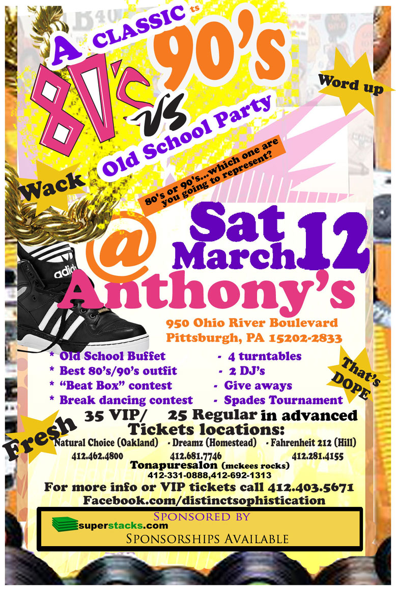 DISTINCT SOPHISTICATION PRESENTS A CLASSIC 80'S VS 90'S OLD SCHOOL ...